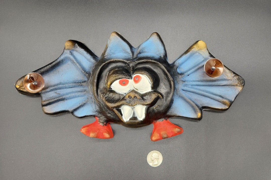 Vintage 1980's Soft Foam Bat Decoration, Goofy Spooky Face - Etsy