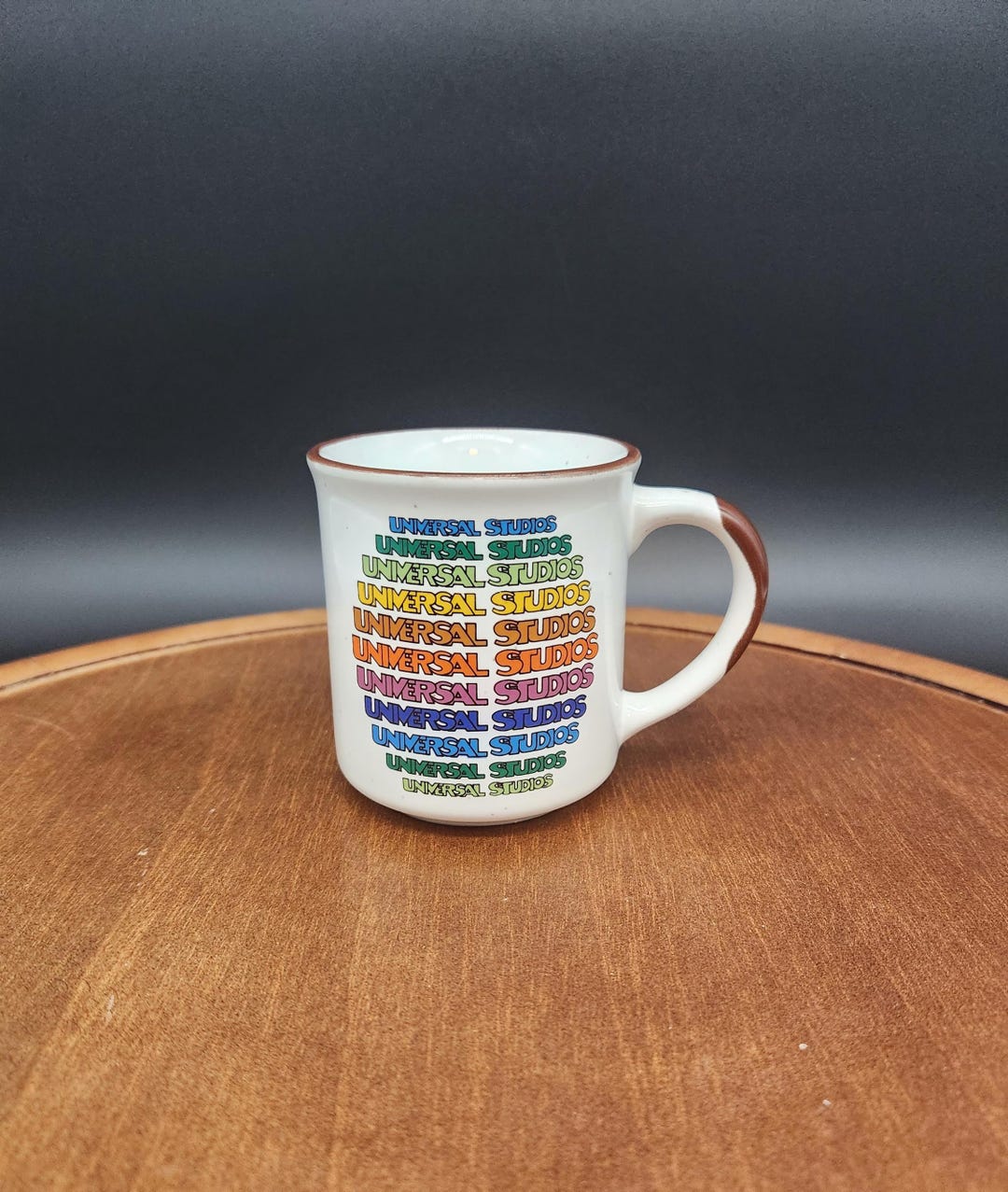 Vintage Rainbow Universal Studios Souvenir Mug, Retro Speckled ...