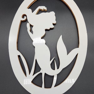 Handmade Intarsia Wood Little Mermaid 3D Wall Art, Ready to Hang - Etsy