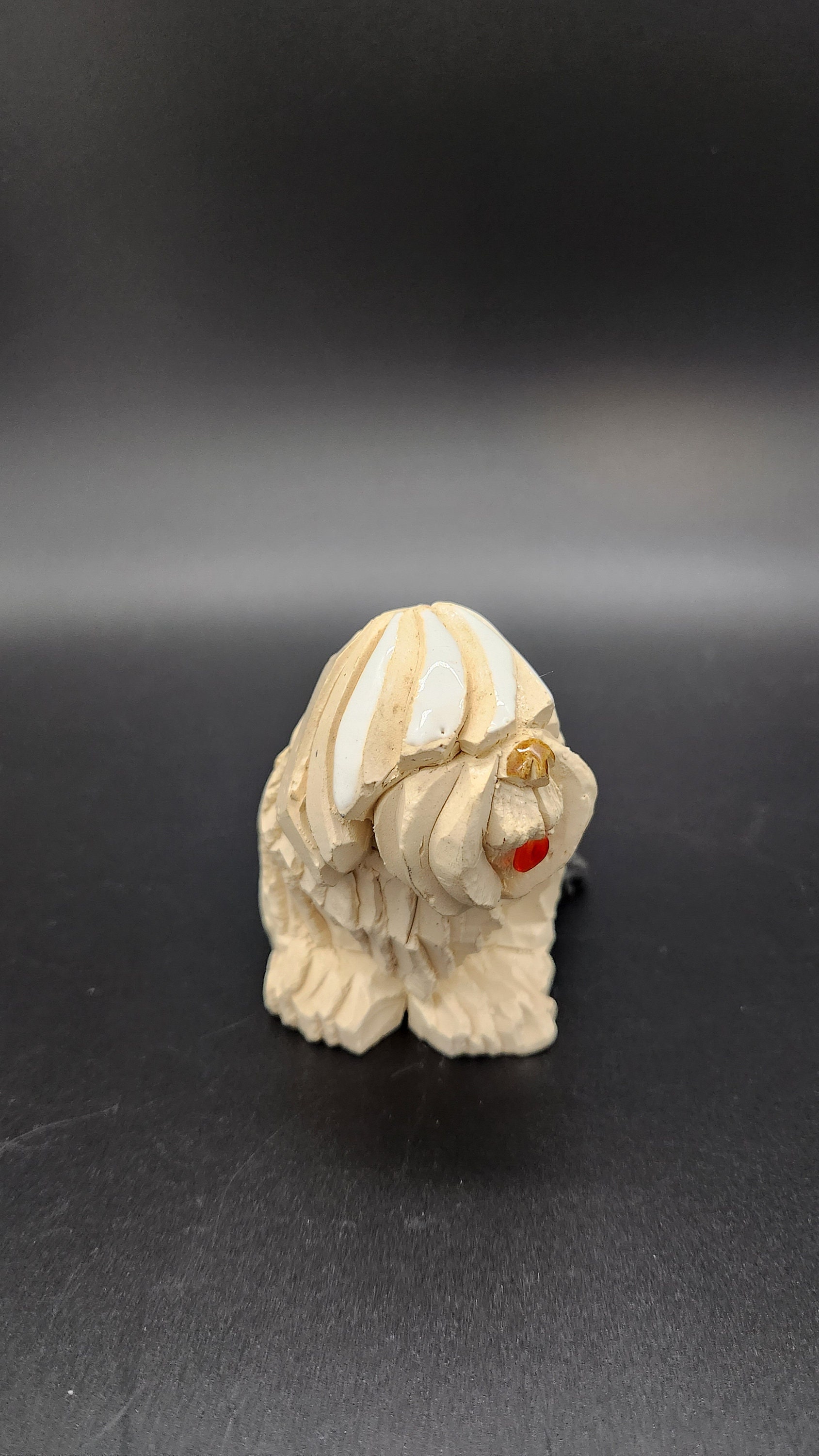 Vintage Artesania Rinconada Shaggy Sheep Dog - Etsy