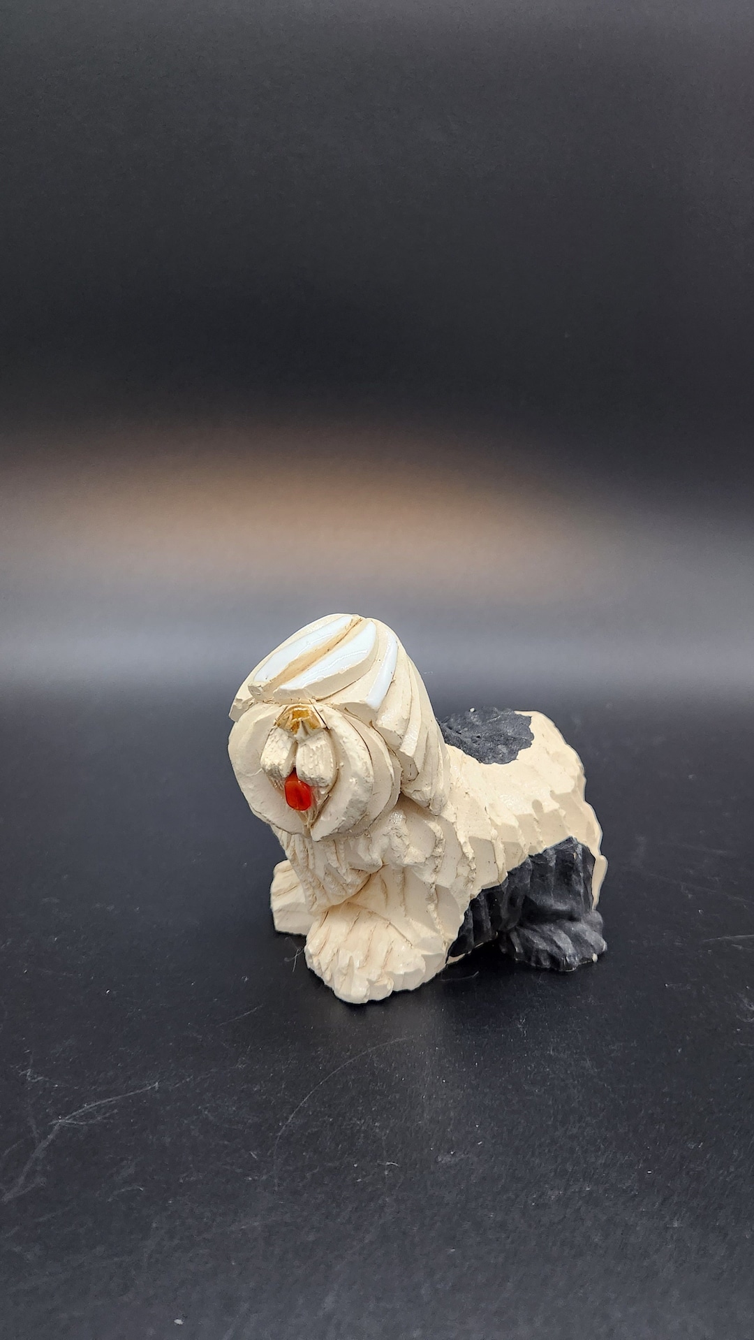 Vintage Artesania Rinconada Shaggy Sheep Dog - Etsy