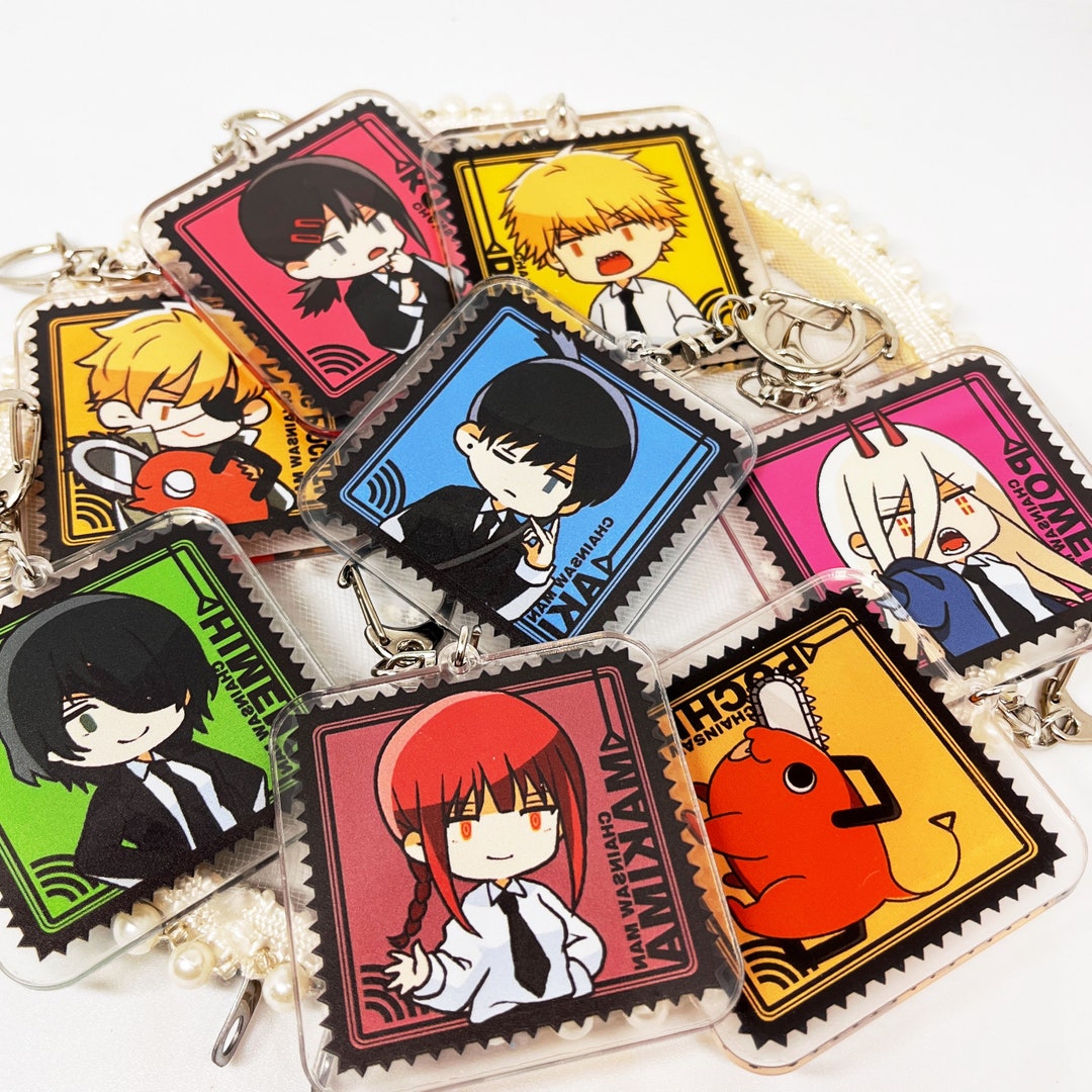 Chainsaw Anime Chibi Keychains - Etsy