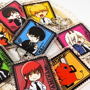 Chainsaw Anime Chibi Keychains - Etsy