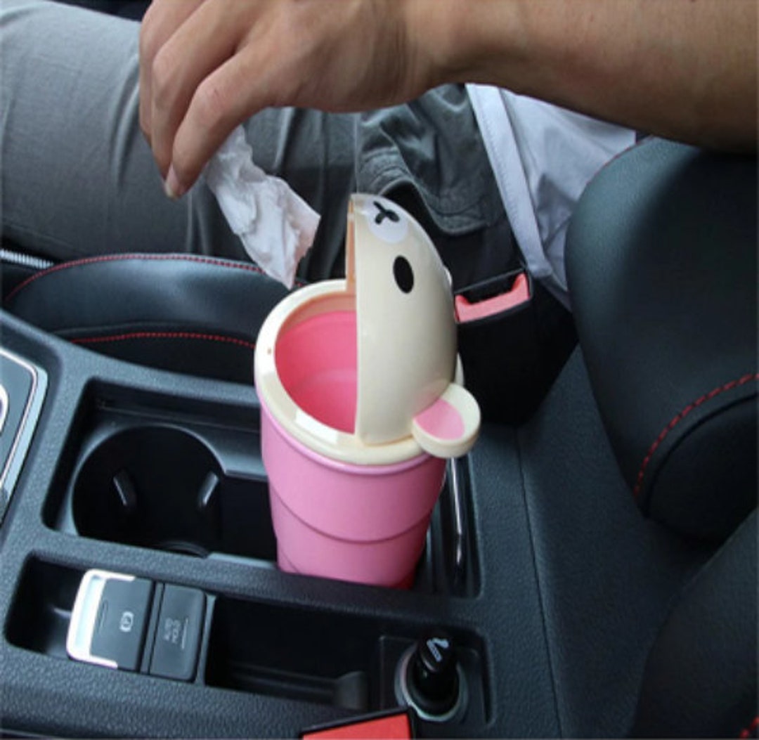 Cute Car Trash Cans Car Storage Debris Barrels Garbage Dust Holder ...