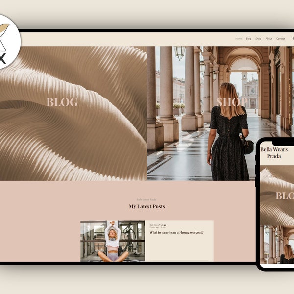 Fashion Blog Template - Etsy