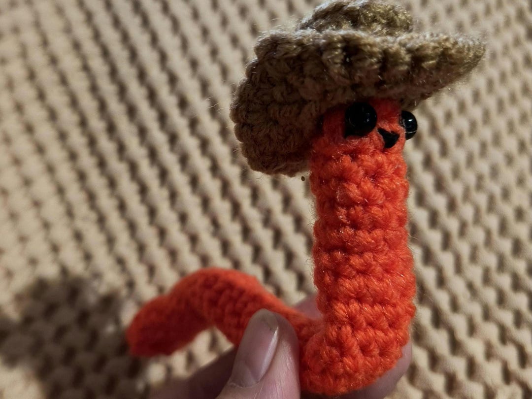 Cowboy Worm, Emotional Support, Cute Gift - Etsy