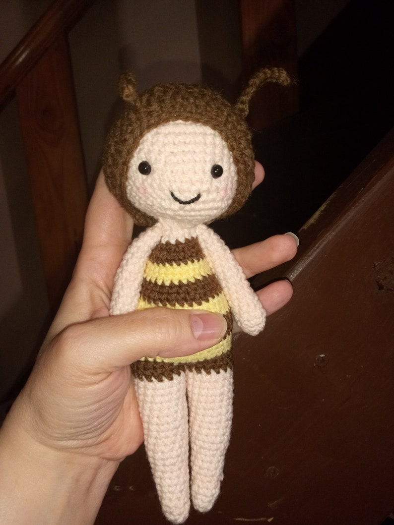 Amigurumi Bee Doll/bee Plush/ Made to Order/ Any Colors - Etsy