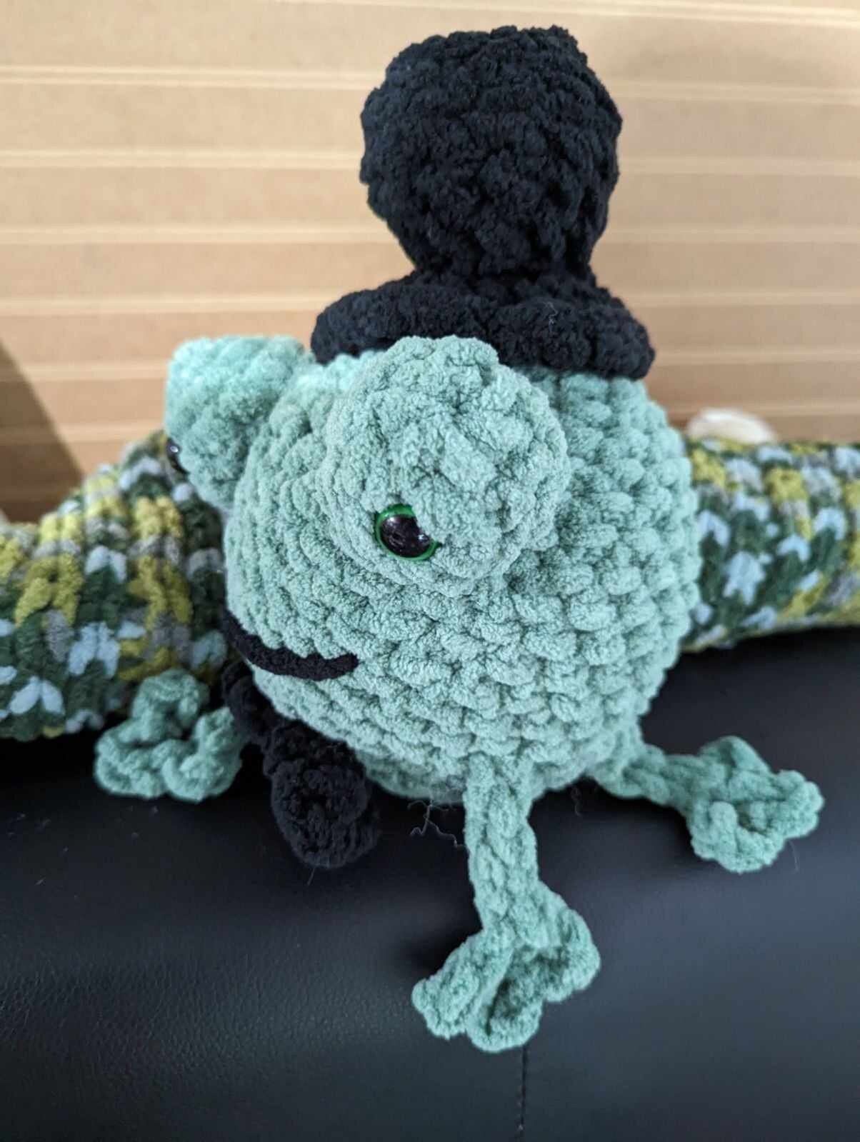 Jazzy Frog Plushie /soft Amigurumi Frog/squishy Toy - Etsy
