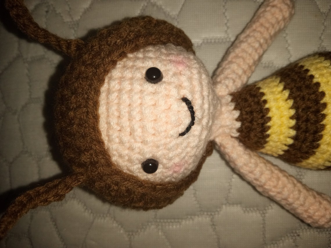 Amigurumi Bee Doll/bee Plush/ Made to Order/ Any Colors - Etsy