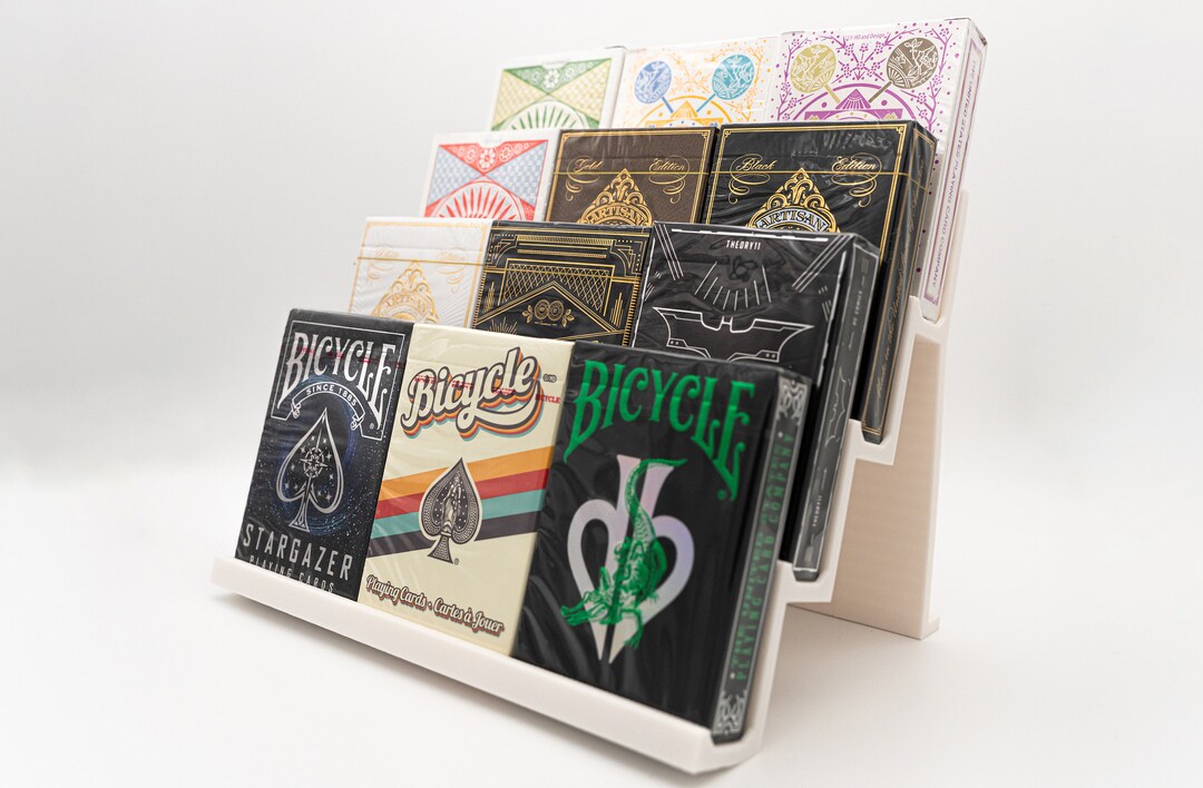 Playing Cards Deck Display Stand Step Shelf Poker Tarot - Etsy