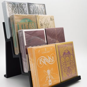 Playing Cards Deck Display Stand Step Shelf Poker Tarot - Etsy