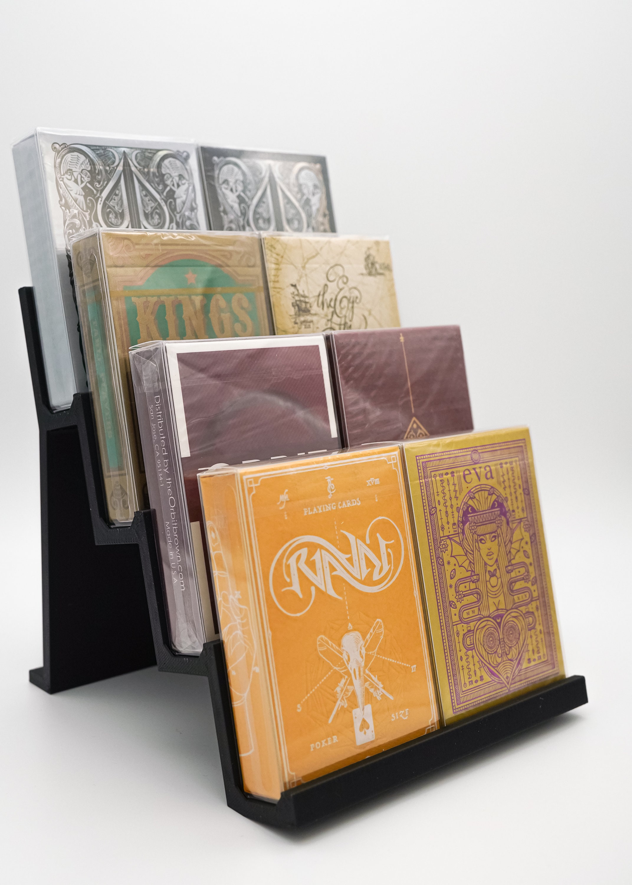 Playing Cards Deck Display Stand Step Shelf Poker Tarot - Etsy