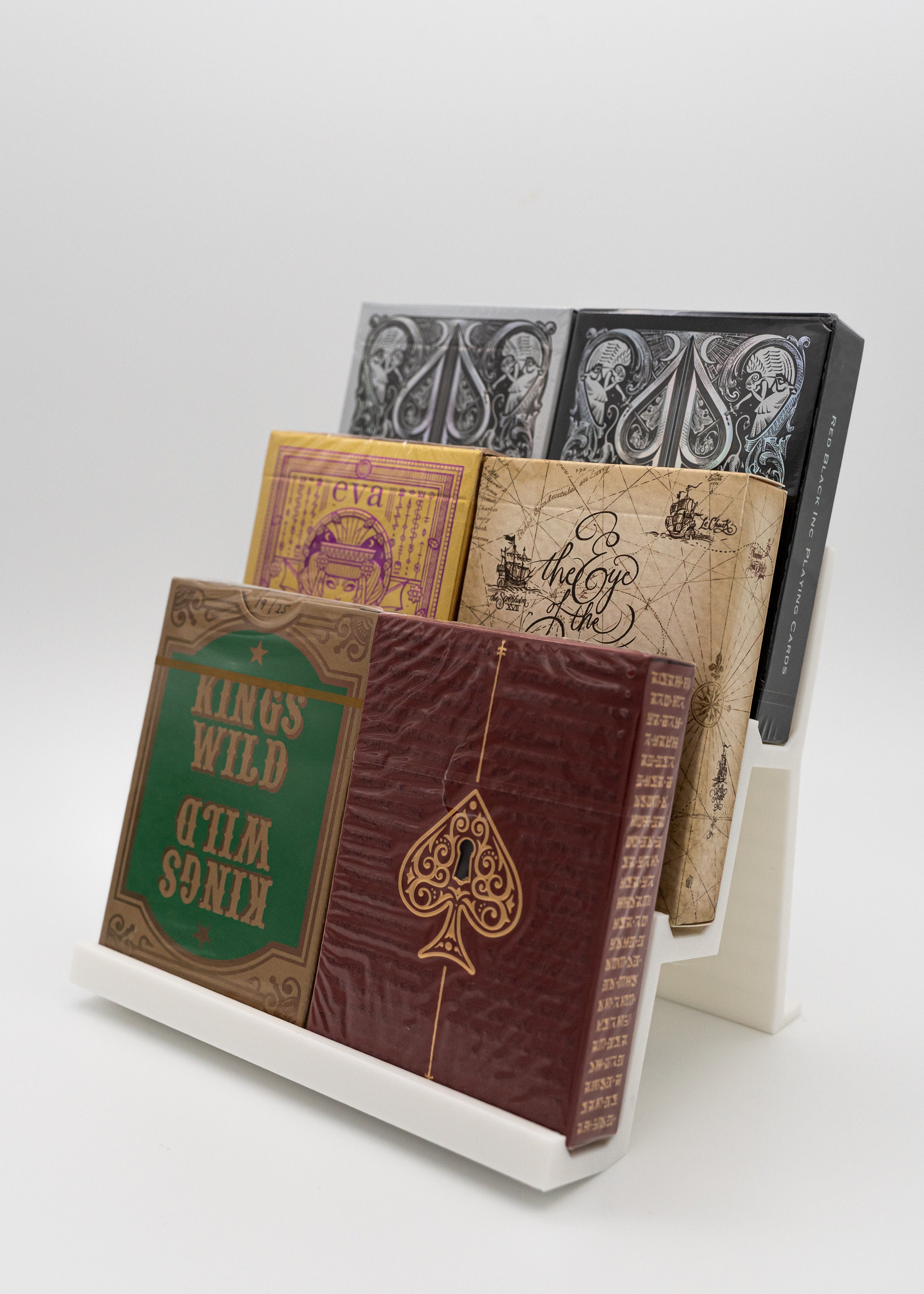 Playing Cards Deck Display Stand Step Shelf Poker Tarot - Etsy