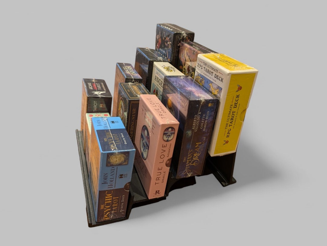 Tarot Cards Deck Display Stand Step Shelf Oracle or Tarot 2" Thick ...
