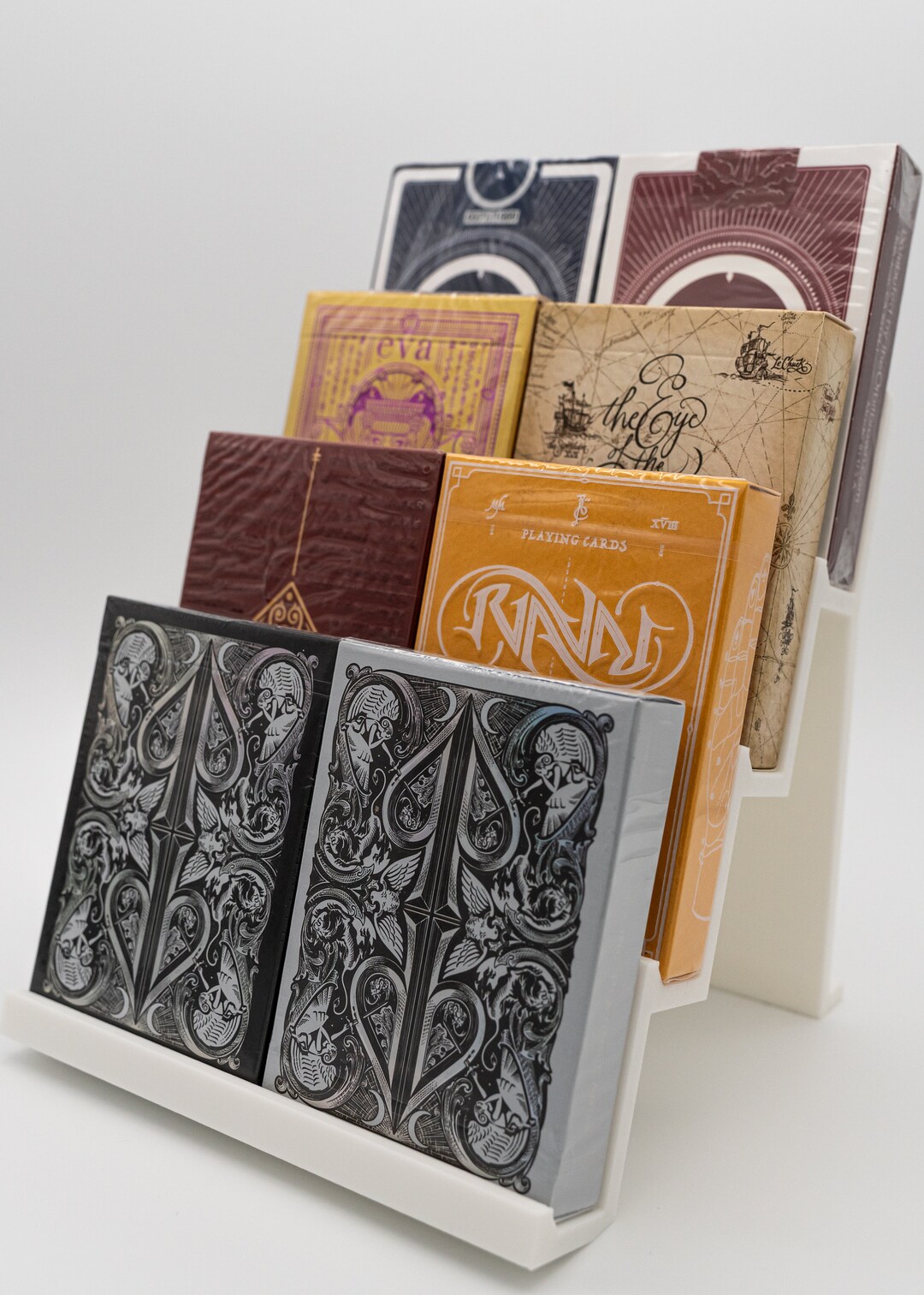 Card Deck Display Stand Step Shelf - Etsy