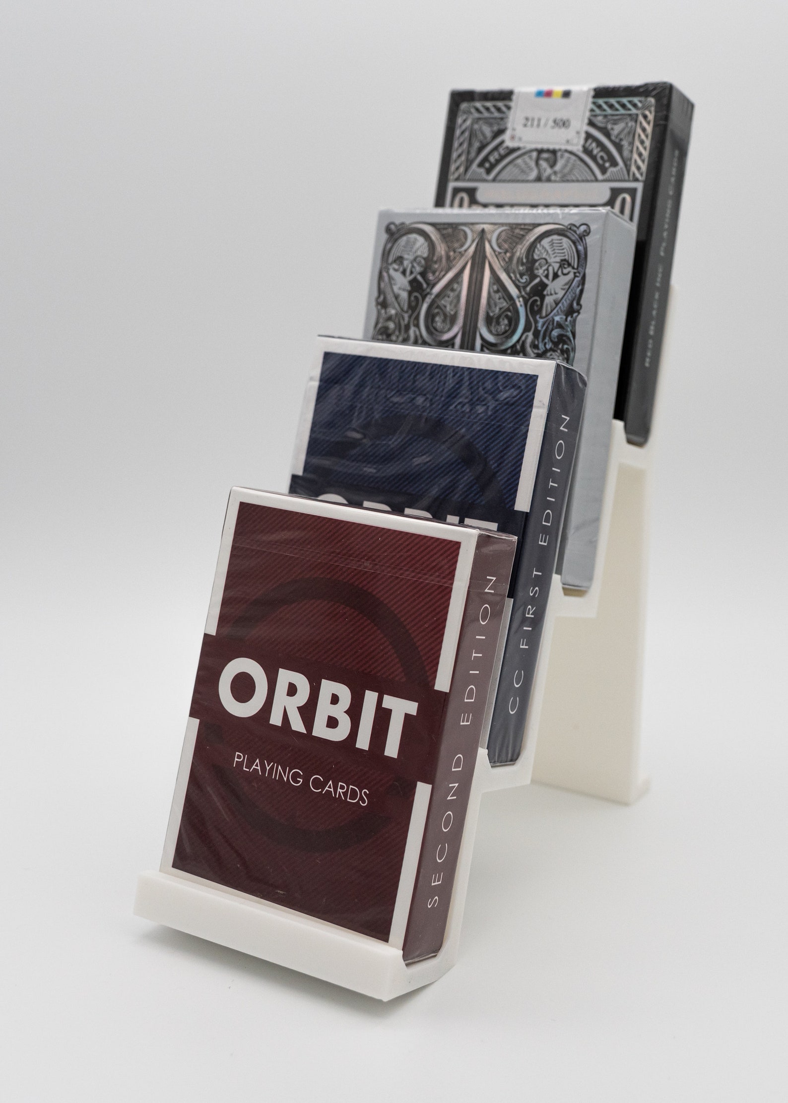 Playing Cards Deck Display Stand Step Shelf Poker Tarot - Etsy