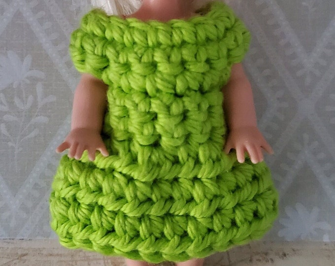 For Beginners Crochet Pattern for Like Kelly 4 1/4 Inch Doll Lime ...