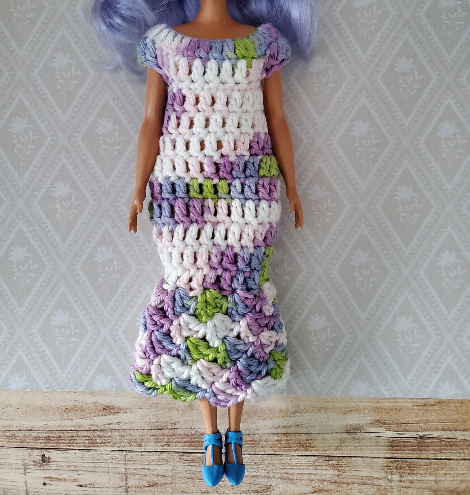 For Beginners Crochet Pattern DIY for Curvy 11.5" Doll Long Spring ...