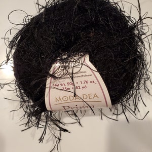 Black BLK MODA DEA Prima Yarn Nylon Polyester 1.76 Oz 82 Yd Italy - Etsy