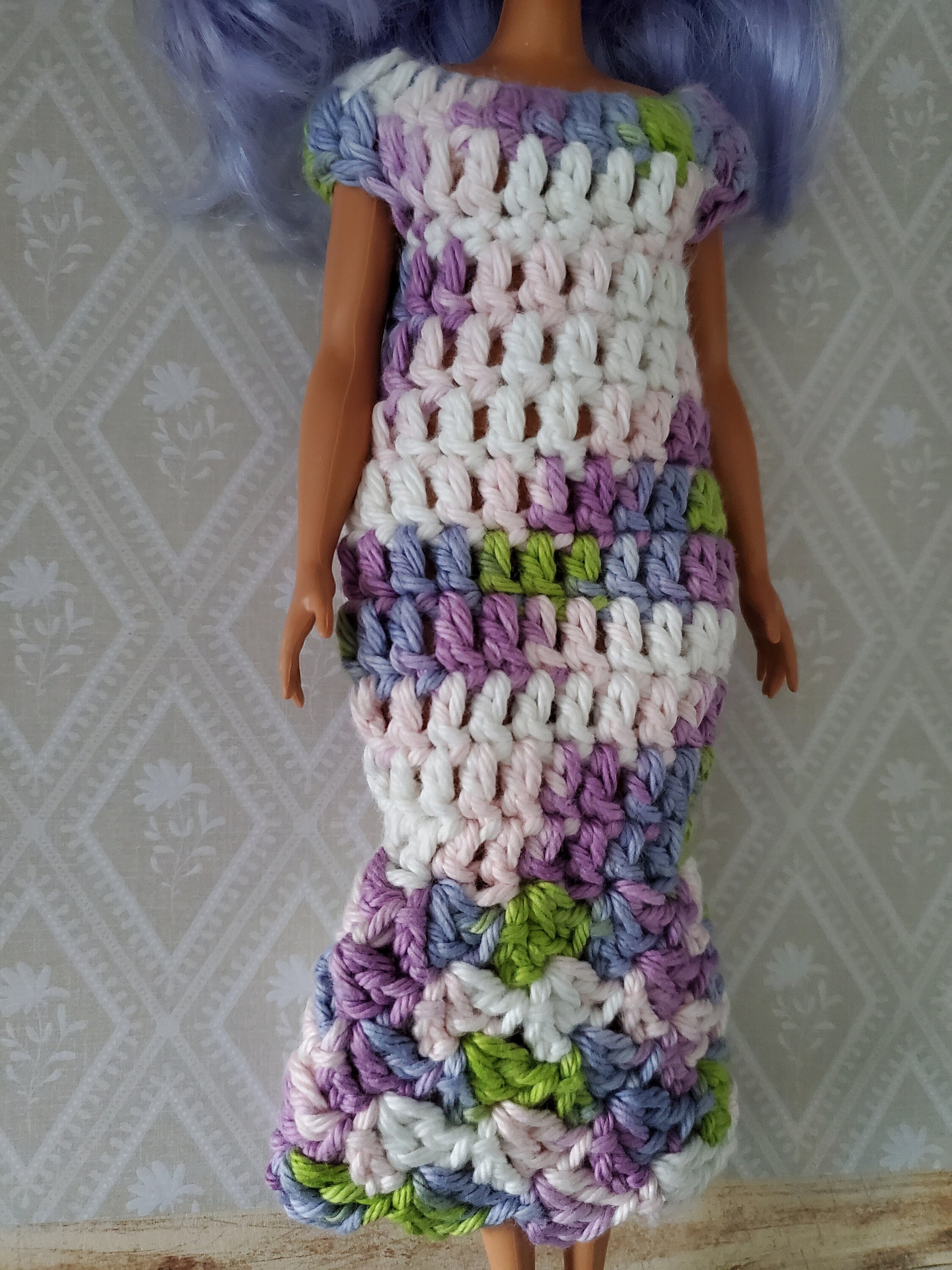 For Beginners Crochet Pattern DIY for Curvy 11.5" Doll Long Spring ...