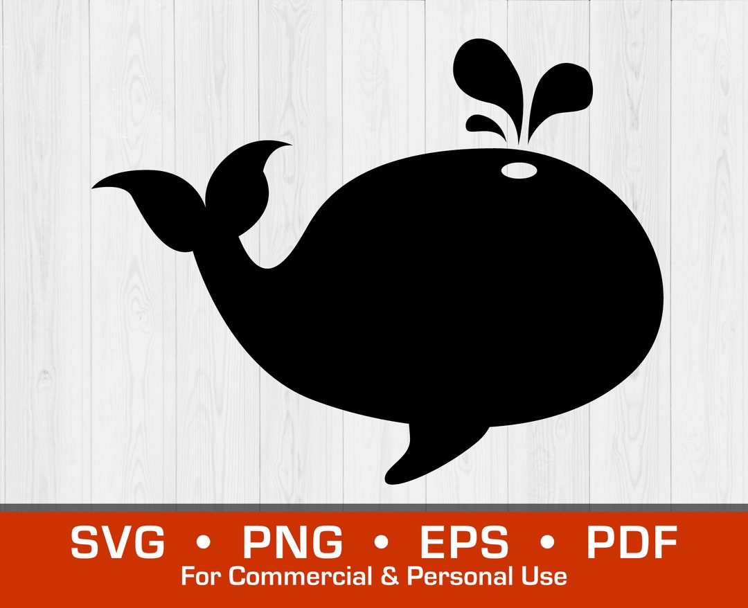 Silueta de ballena SVG Clipart Svg / Eps / Png / PDF Vector - Etsy España
