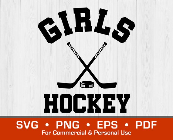 Girls Hockey SVG Clipart Svg Eps Png PDF Vector | Etsy
