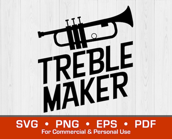 Treble Maker Trumpet SVG Clipart Svg Eps Png PDF | Etsy