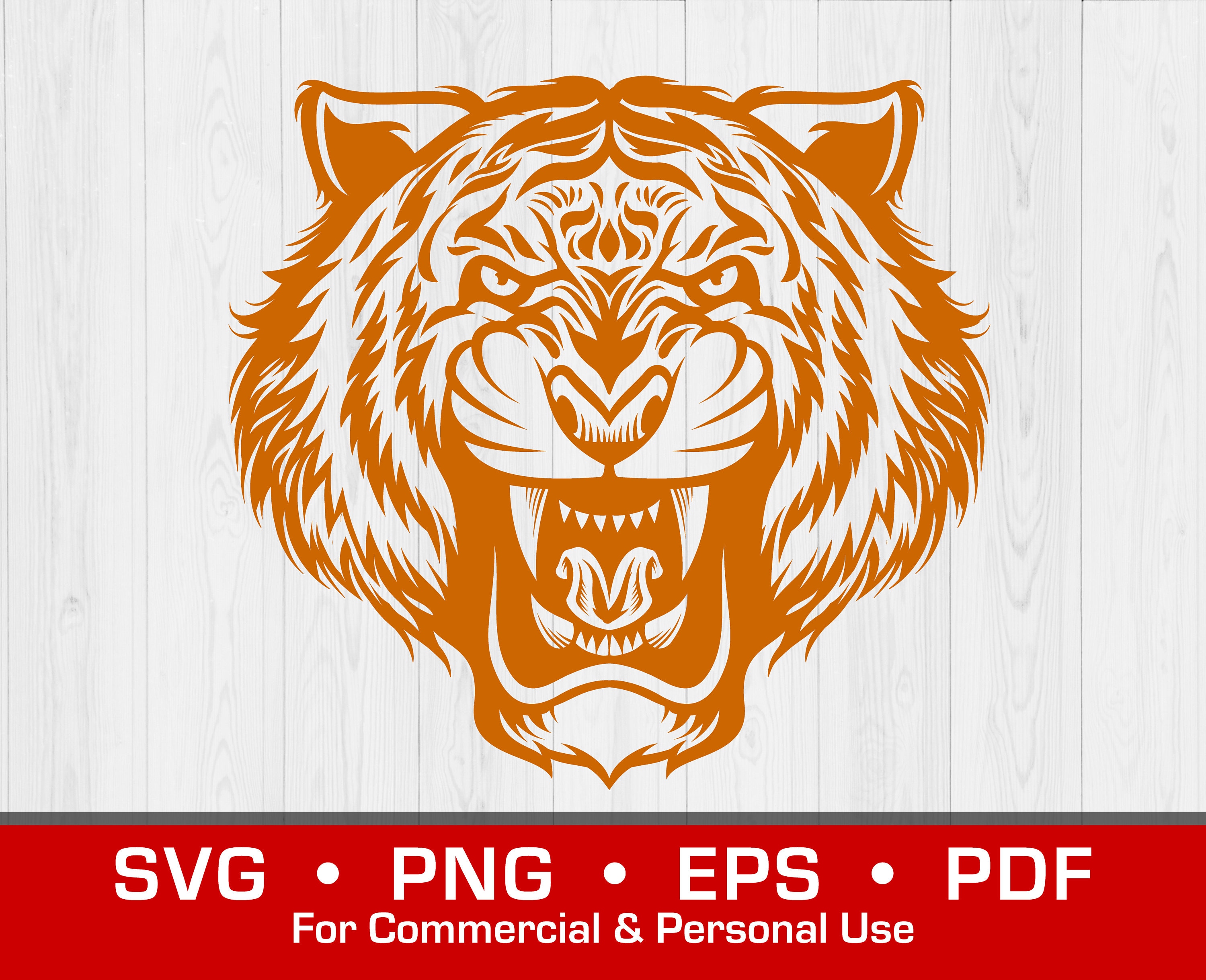 Bengal Tiger SVG Clipart – Svg | Eps | Png | PDF Vector - Etsy Canada