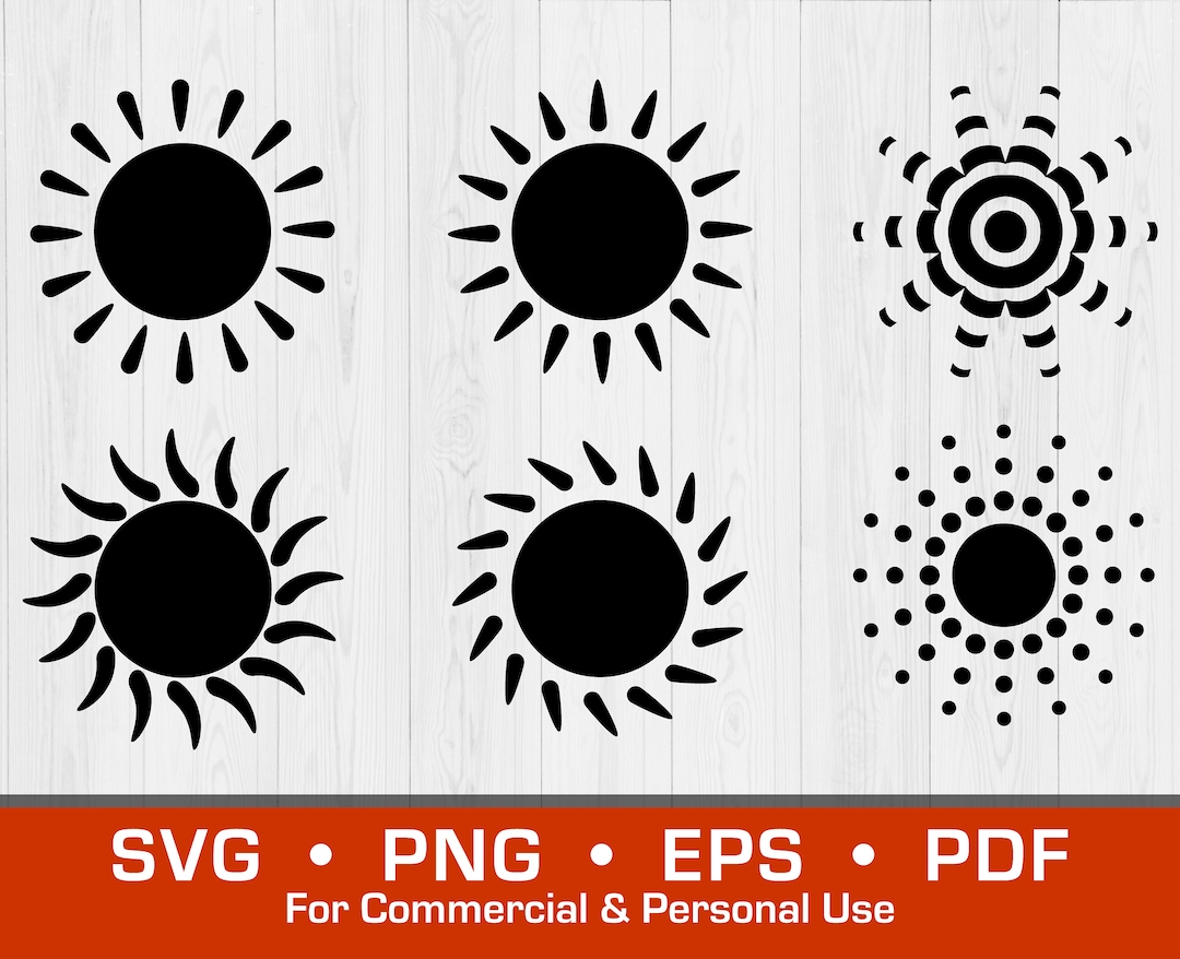 Sunshine Collection 1 SVG Clipart – Svg | Eps | Png | PDF Vector - Etsy