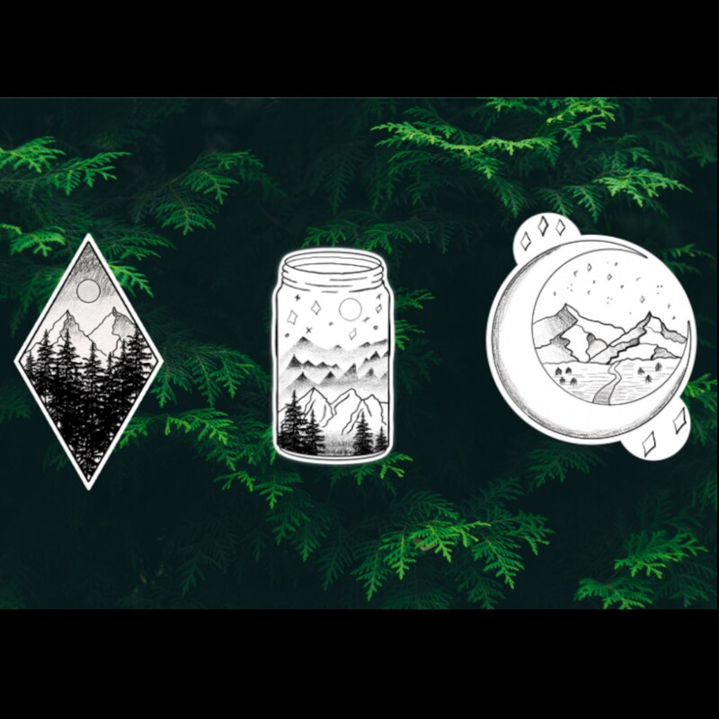 Hand Drawn Stickers - Etsy