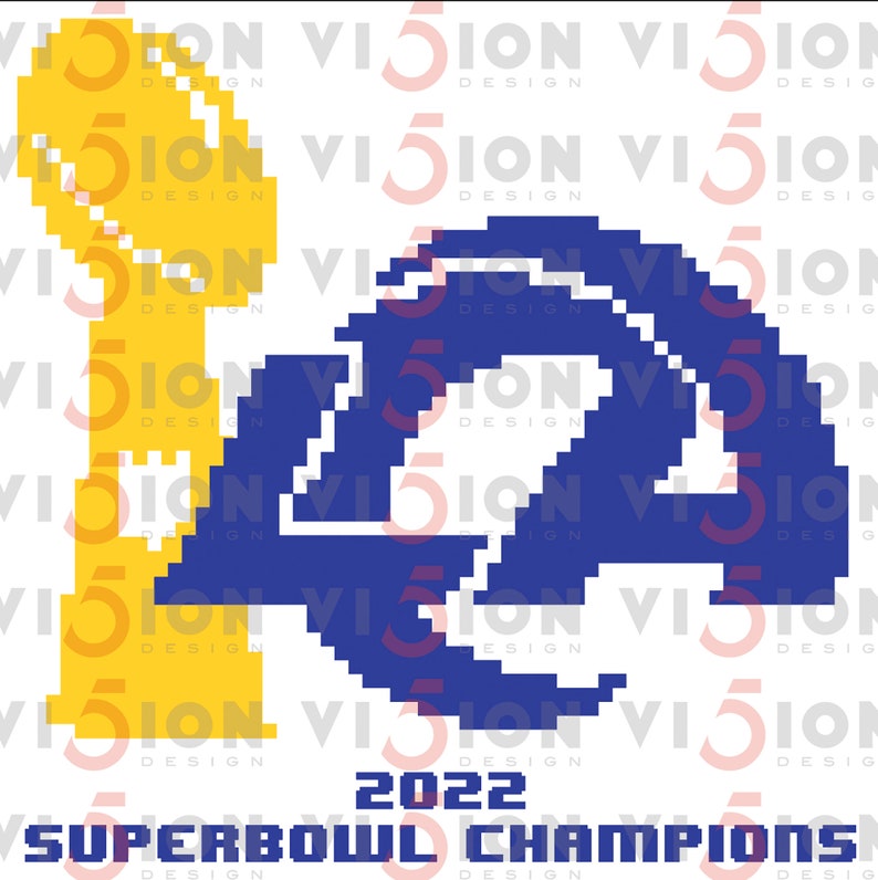 LA Rams Pixel Art LA Rams Digital Download Superbowl | Etsy Schweiz
