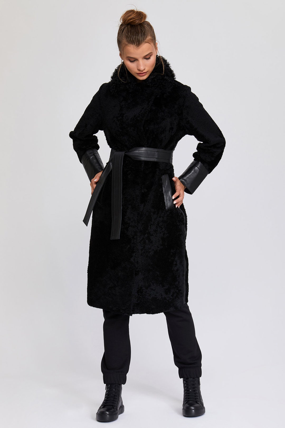 Suvi NYC Women's Real Shearling Winter Overcoats. High-end Quality. 100 ...