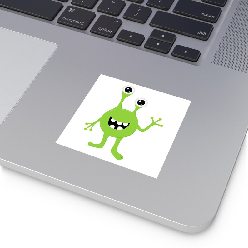 Square Stickers | Googly Eyed Monster | Indoor\outdoor | Multiple Sizes ...