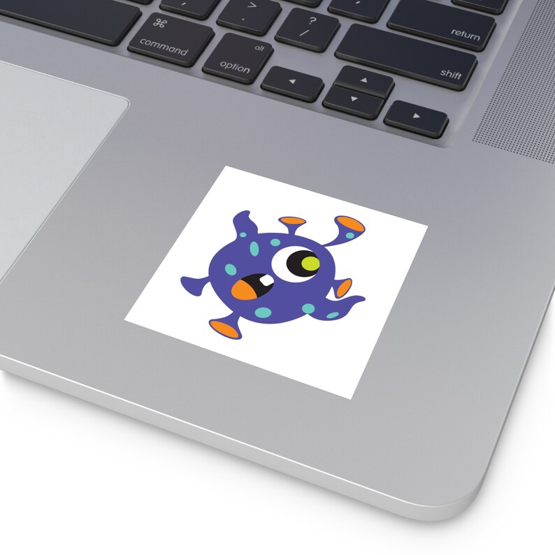 Square Stickers | Kooky Monster | Indoor\outdoor | Multiple Sizes - Etsy