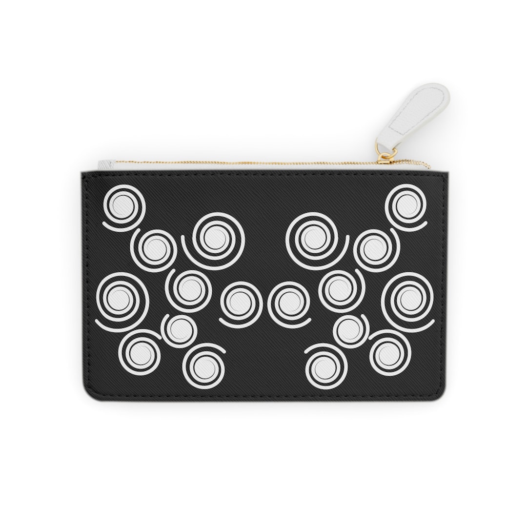 Mini Clutch Spiral Fun Black Clutch Mini Clutch Bag - Etsy
