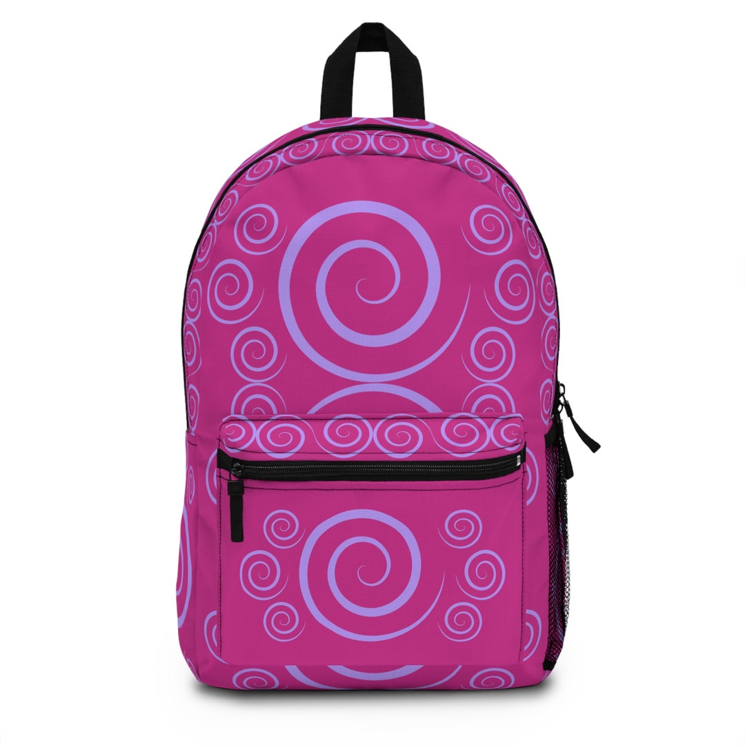 Backpack With Lavender Spiral Party | Hot Pink Backpack | School or ...