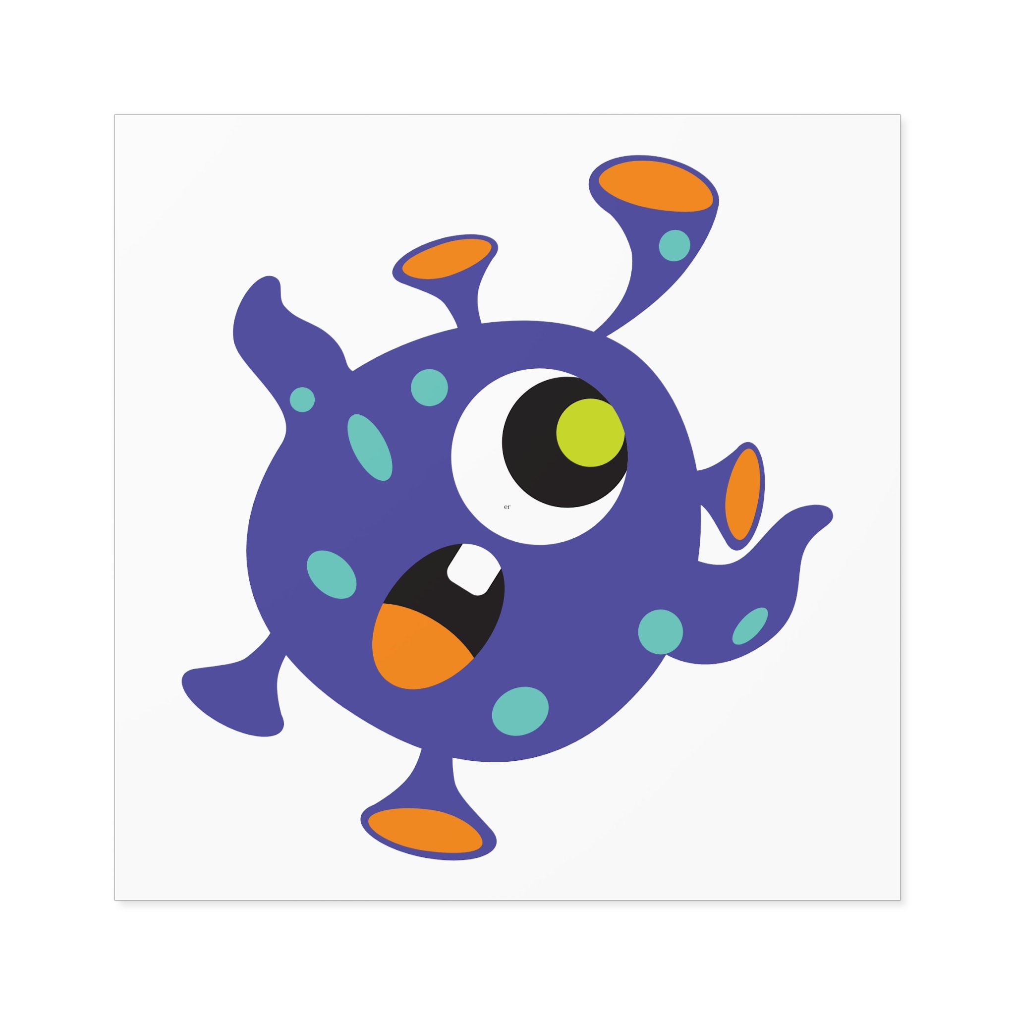 Square Stickers | Kooky Monster | Indoor\outdoor | Multiple Sizes - Etsy