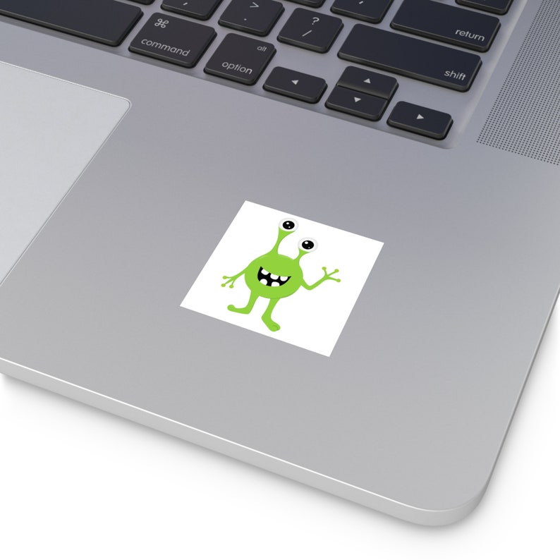 Square Stickers | Googly Eyed Monster | Indoor\outdoor | Multiple Sizes ...