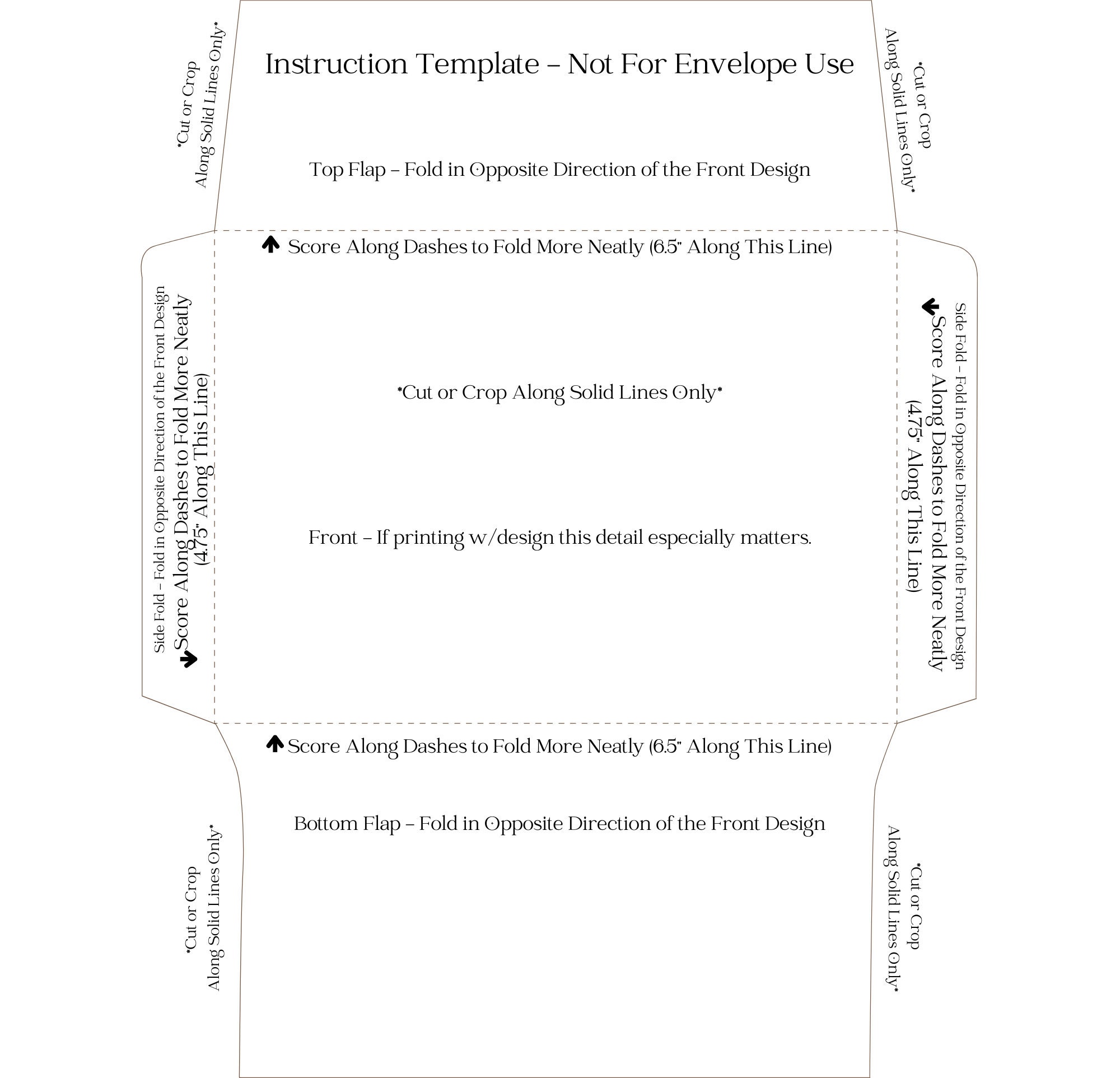 DIY 4x6 Envelope for Postcards, Printable Envelopes With 5 Different ...