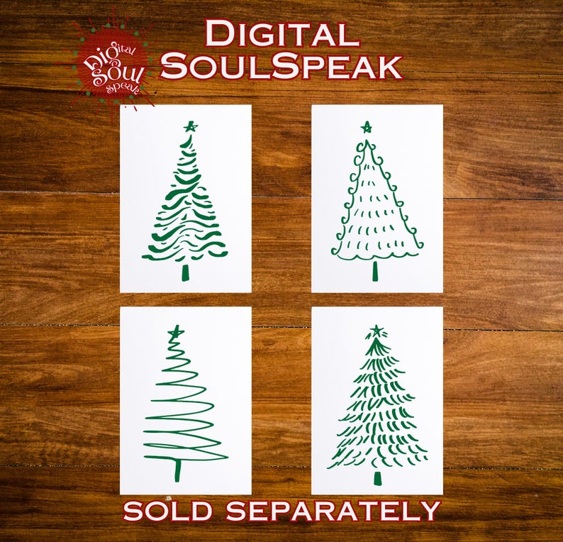 Green Christmas Card | Printable Card | Happy Holidays 5x7 Portrait ...