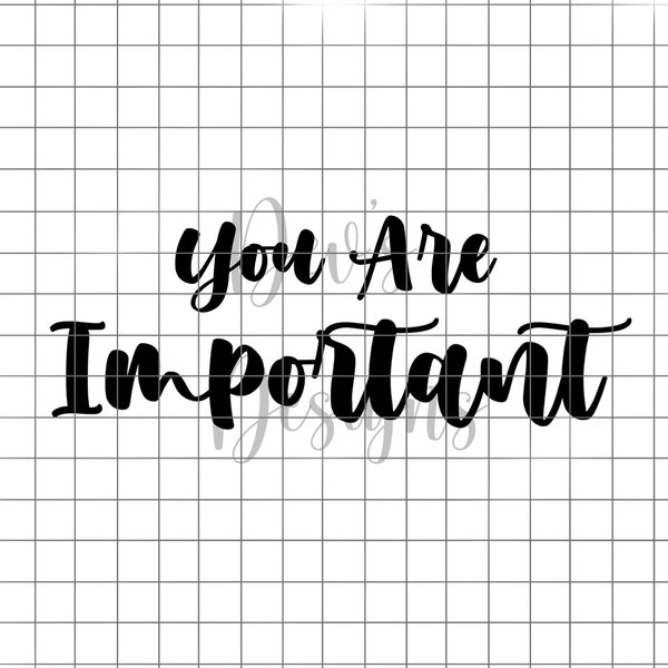 You is Important - Etsy