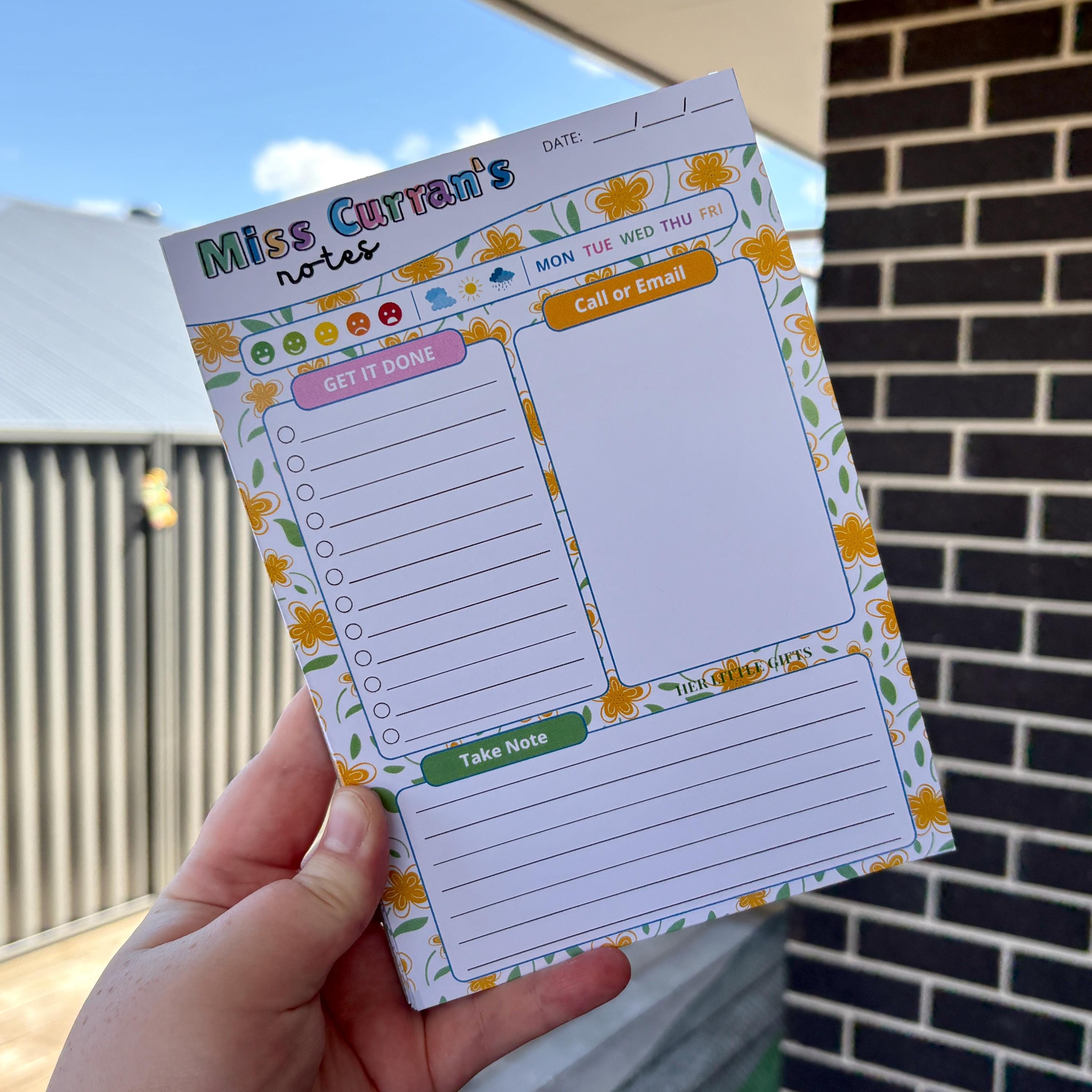 Teacher Productivity Companion Notepad | Educator, Checklist, Notebook ...