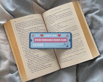 Printable Book Club Ticket Bookmarks Pack - Etsy