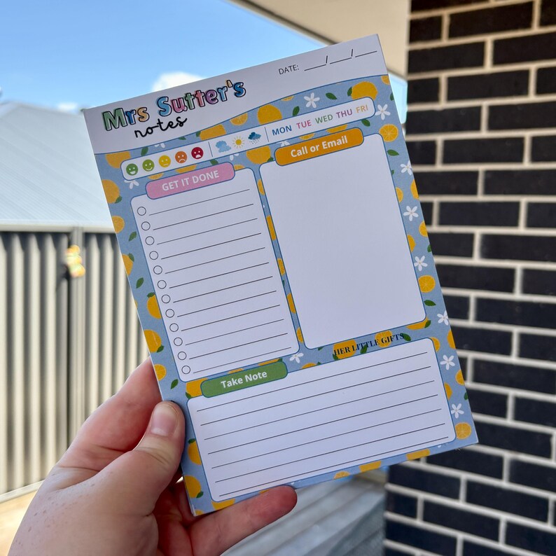 Teacher Productivity Companion Notepad | Educator, Checklist, Notebook ...