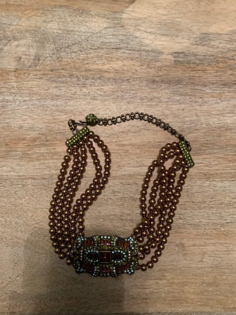 Colorful Heidi Daus Choker - Etsy