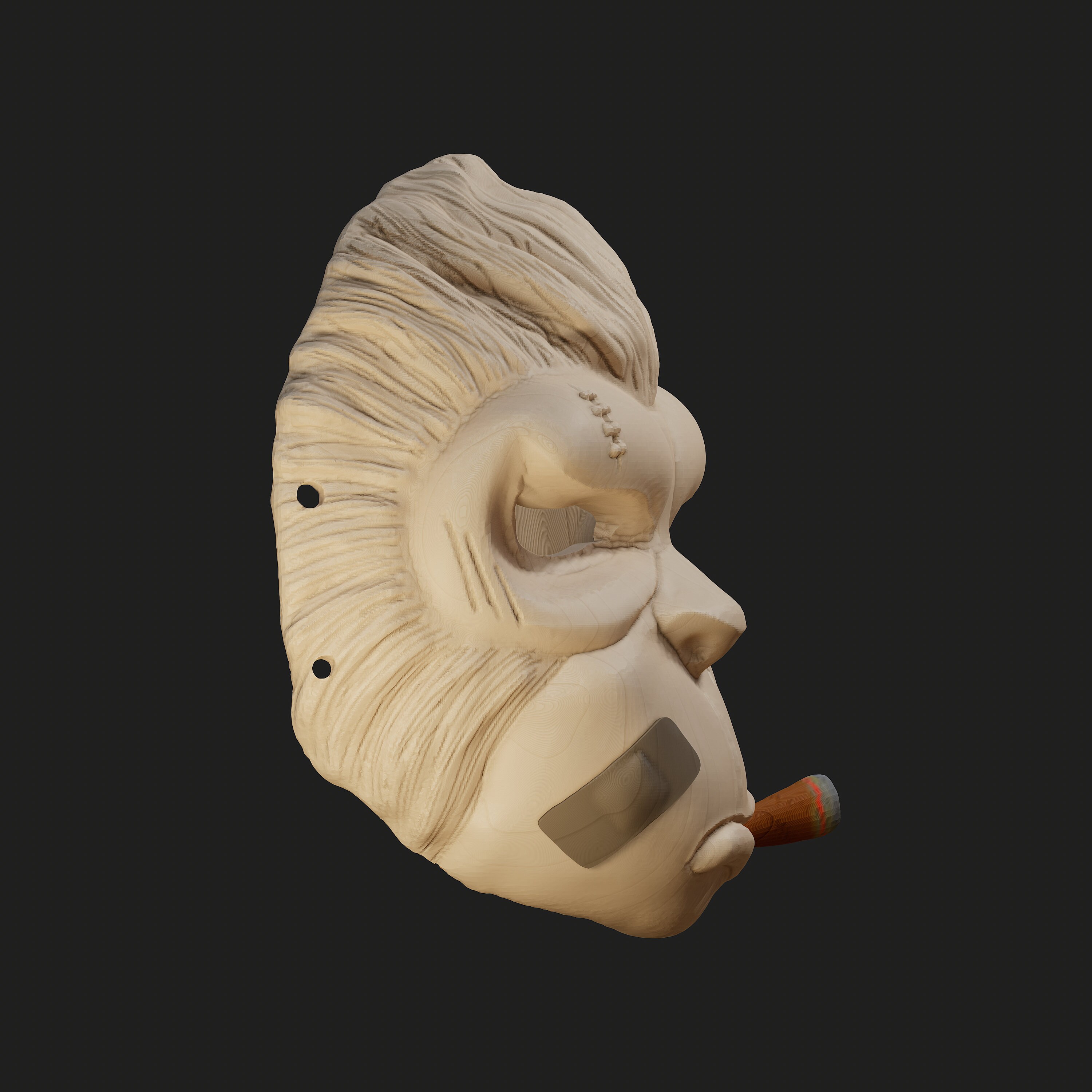 Wearable Mafia Simian Monkey Mask 3D Printing File Stl - Etsy