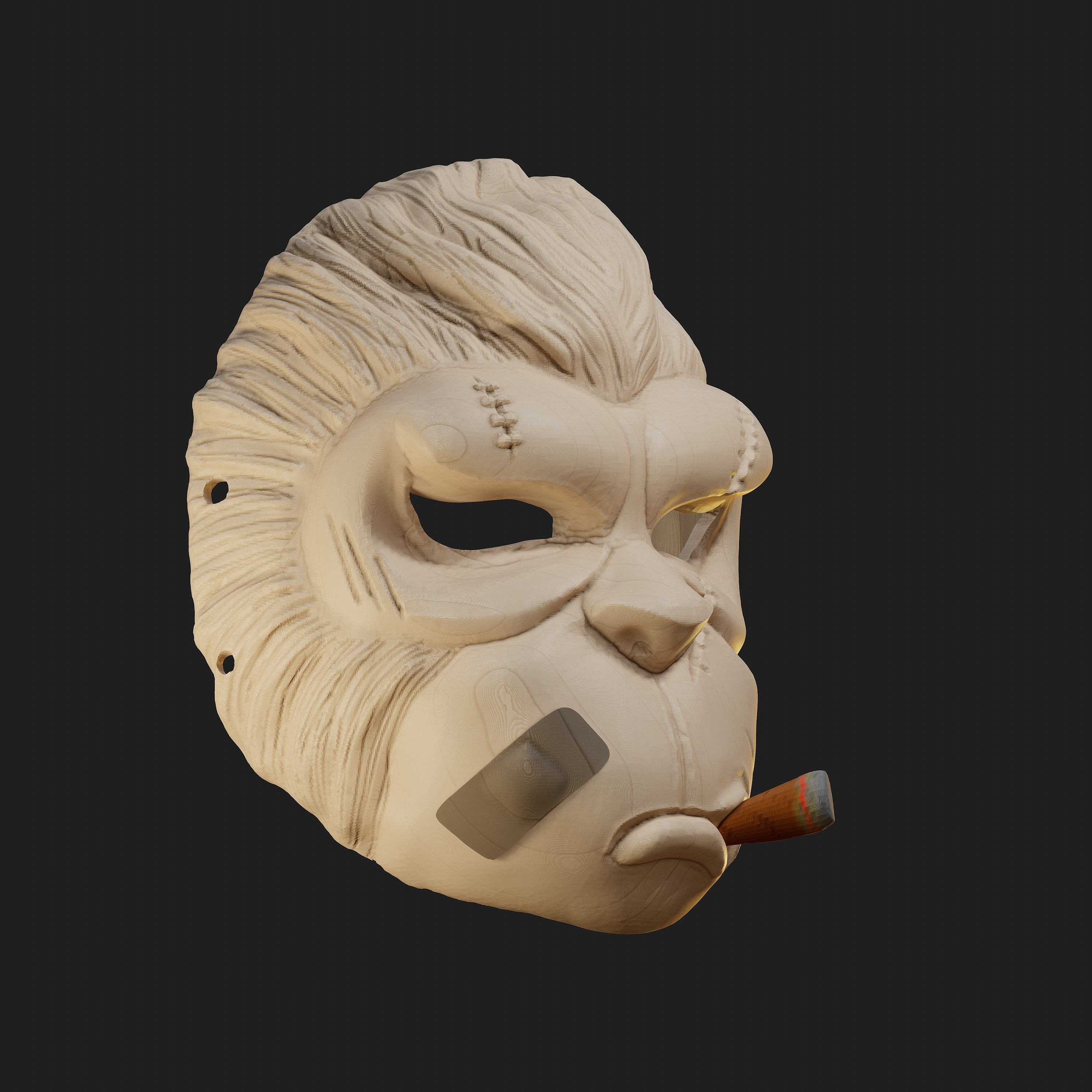 Wearable Mafia Simian Monkey Mask 3D Printing File Stl - Etsy