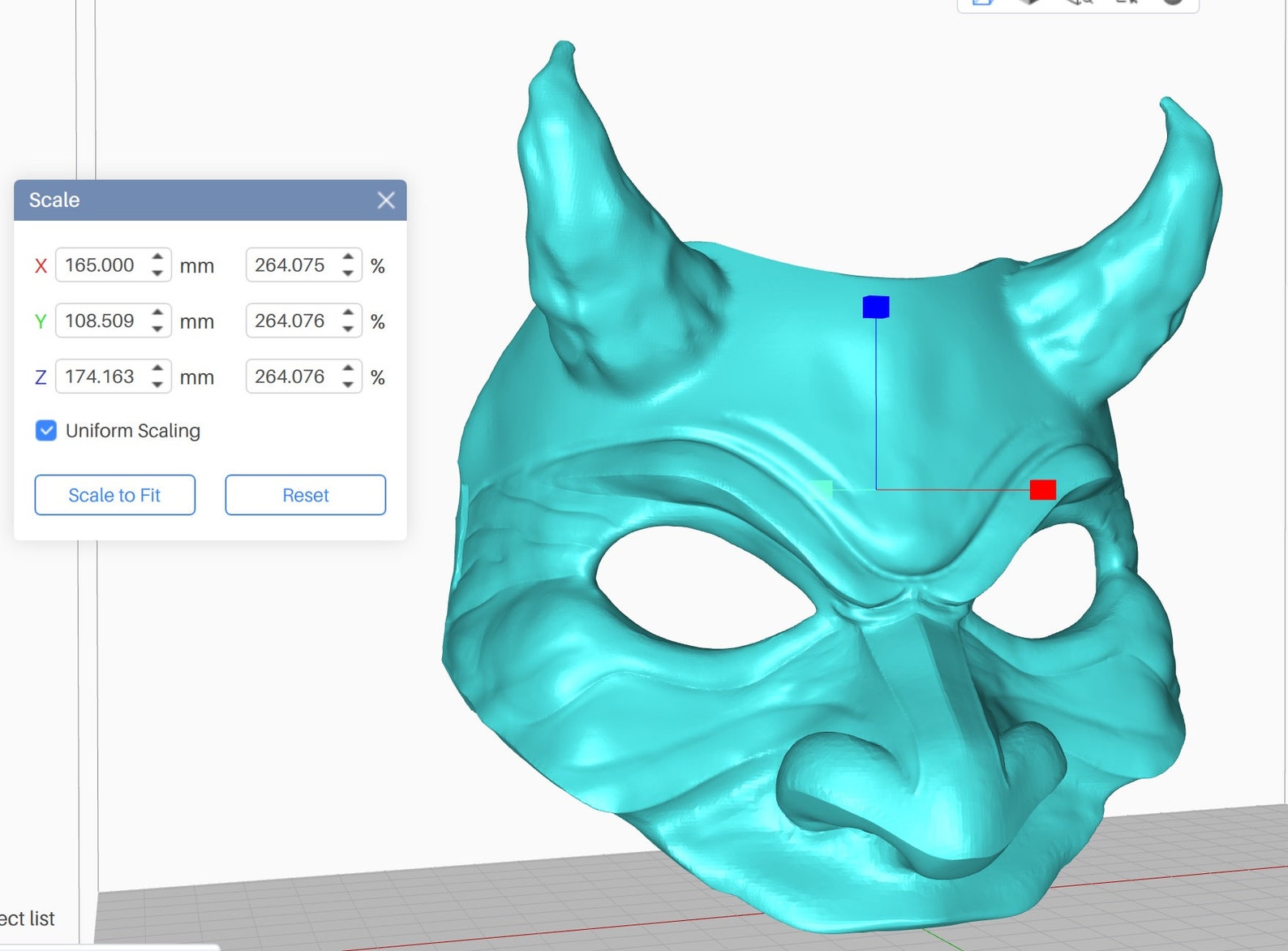 Oni Mask 9 Half Face 3D Printing File Stl - Etsy