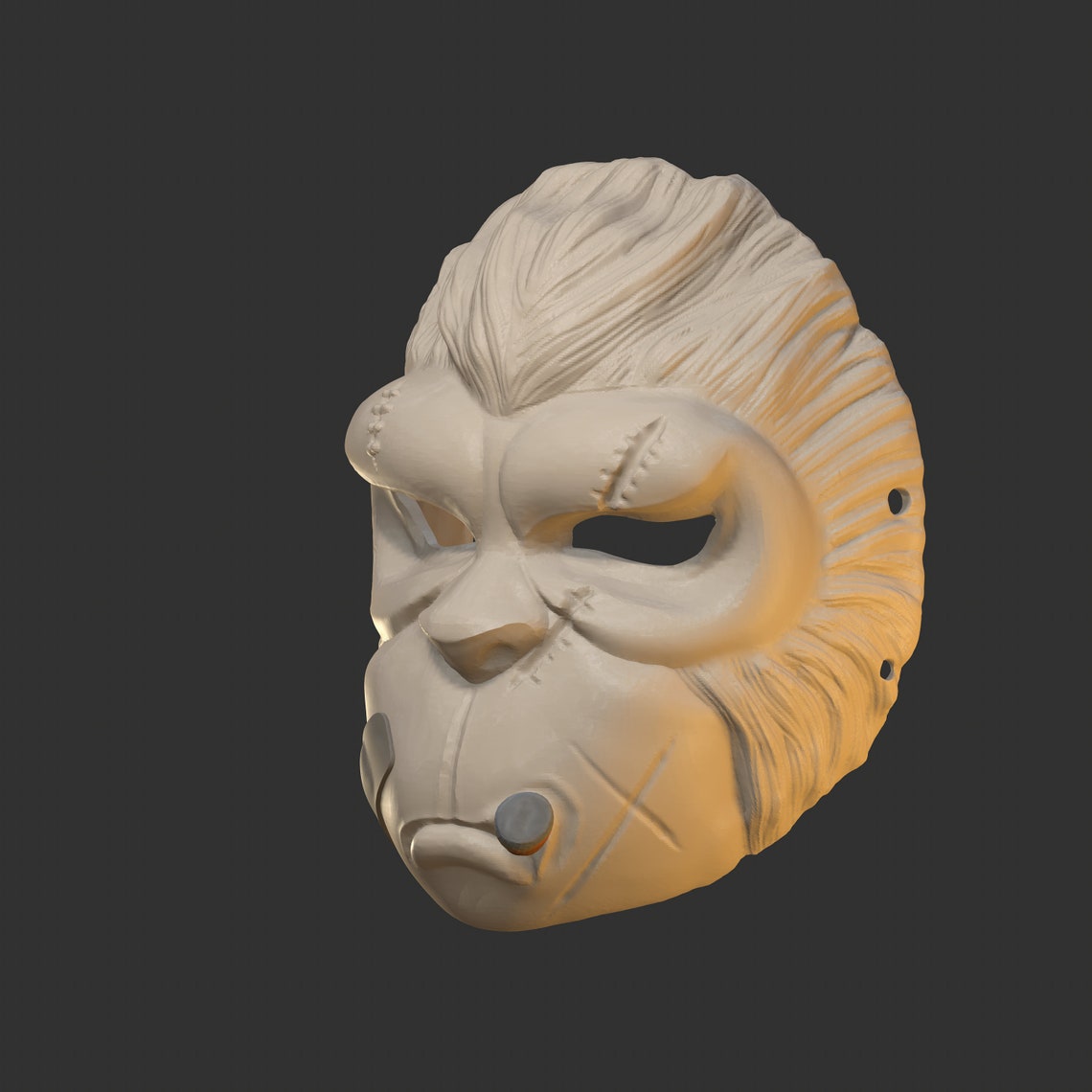 Wearable Mafia Simian Monkey Mask 3D Printing File Stl - Etsy