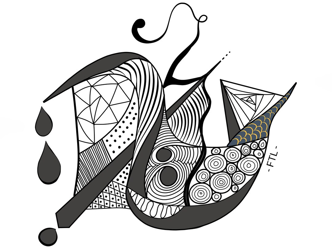 Zentangle Pattern SVG DXF PNG Digital File - Etsy